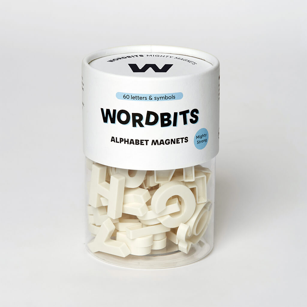 Strong Alphabet Magnets | Bone White | Wordbits Australia